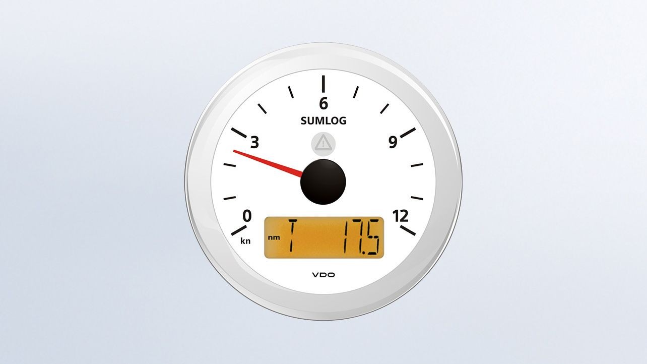 Online vom Fachhändler: VDO Sumlog 12/24V 85Ø 12kn | Fahrzeuginstrumente