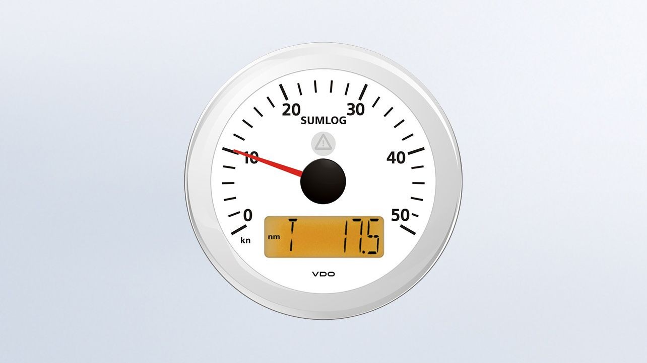 Online vom Fachhändler: VDO Sumlog 12/24V 85Ø 50kn | Fahrzeuginstrumente